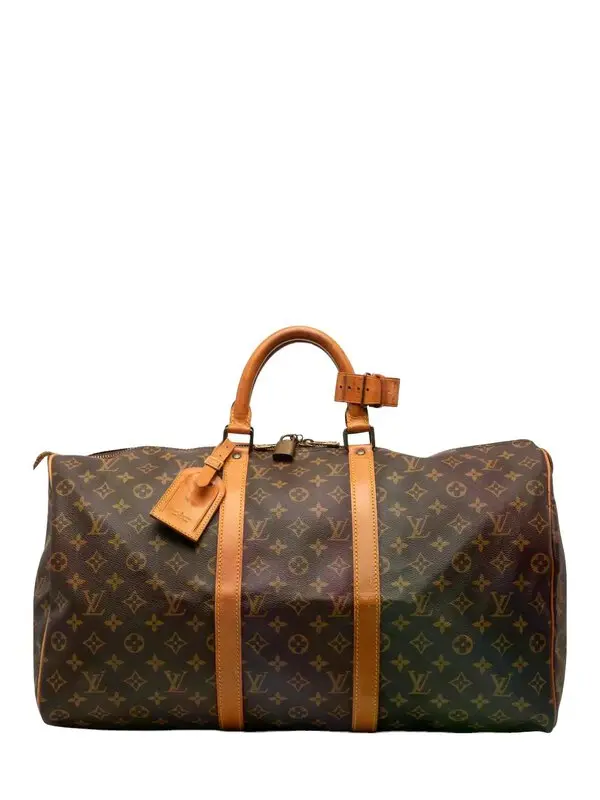 LOUIS VUITTON 1986 Monogram Keepall 50 Travel Bag - Brown