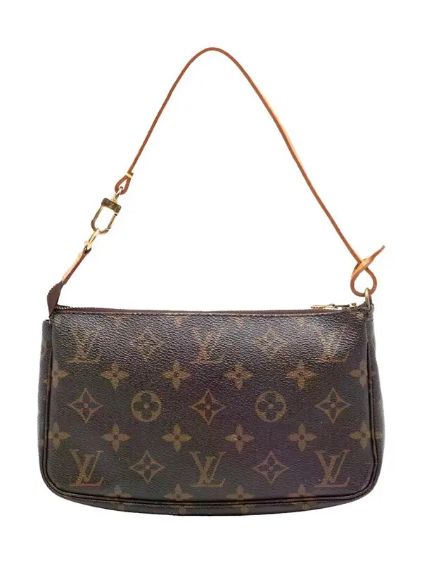 LOUIS VUITTON 2001 Monogram Pochette Accessoires - Brown