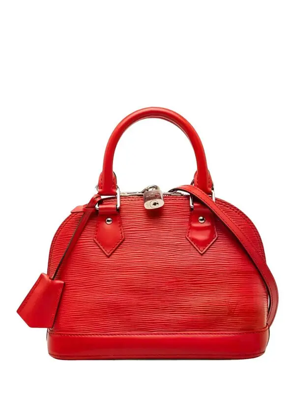 LOUIS VUITTON 2014 Epi Alma Bb Satchel - Red