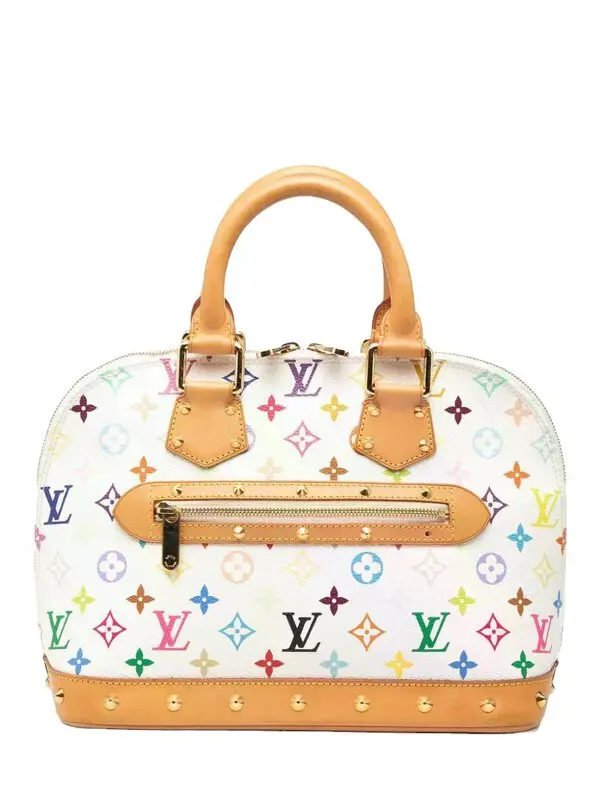 LOUIS VUITTON 2003 Monogram Multicolore Alma Pm Handbag - White