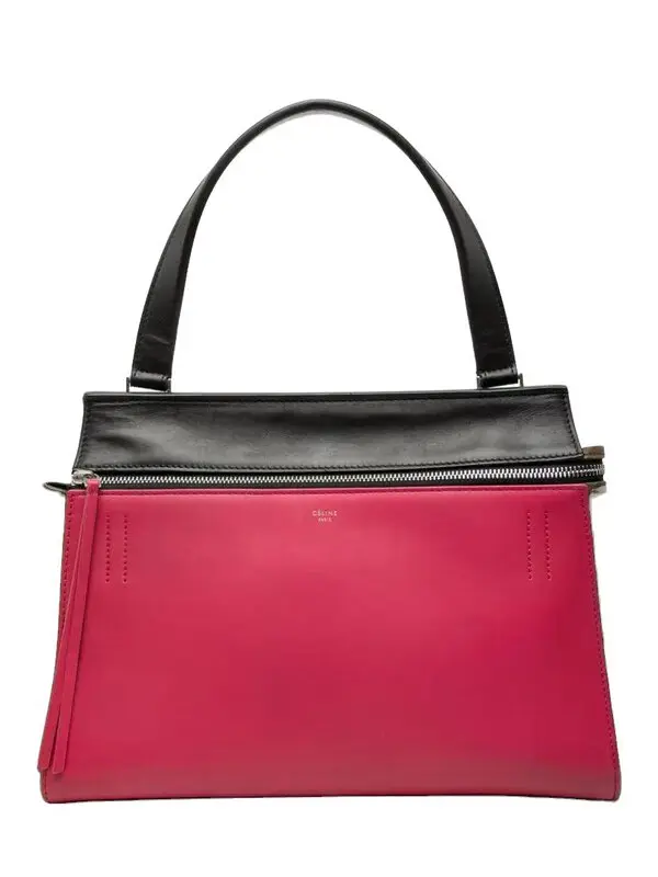Celine 2014 Medium Tricolor Leather Edge Handbag - Pink