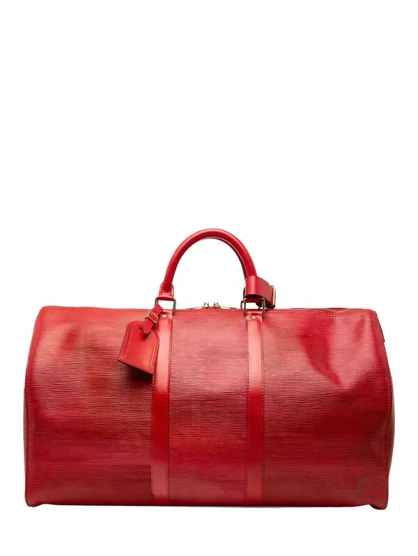 LOUIS VUITTON 1995 Epi Keepall 50 Travel Bag - Red