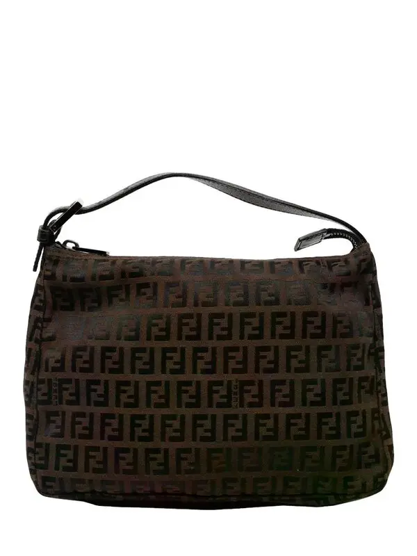 Fendi 2000-2010 Zucchino Canvas Handbag - Brown