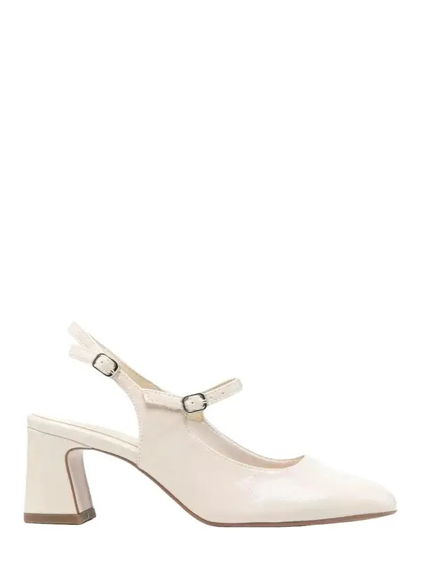 TAMARIS Buckle-strap Slingback Pumps - Neutrals
