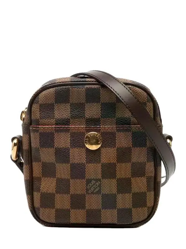 LOUIS VUITTON 2005 Damier Ebene Rift Crossbody Bag - Brown