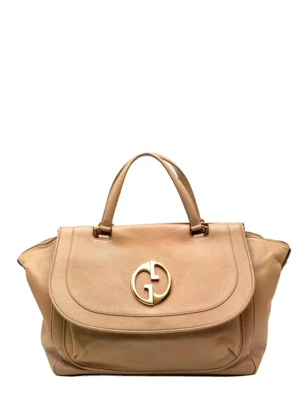 Gucci 2000-2015 Leather 1973 Handbag - Brown