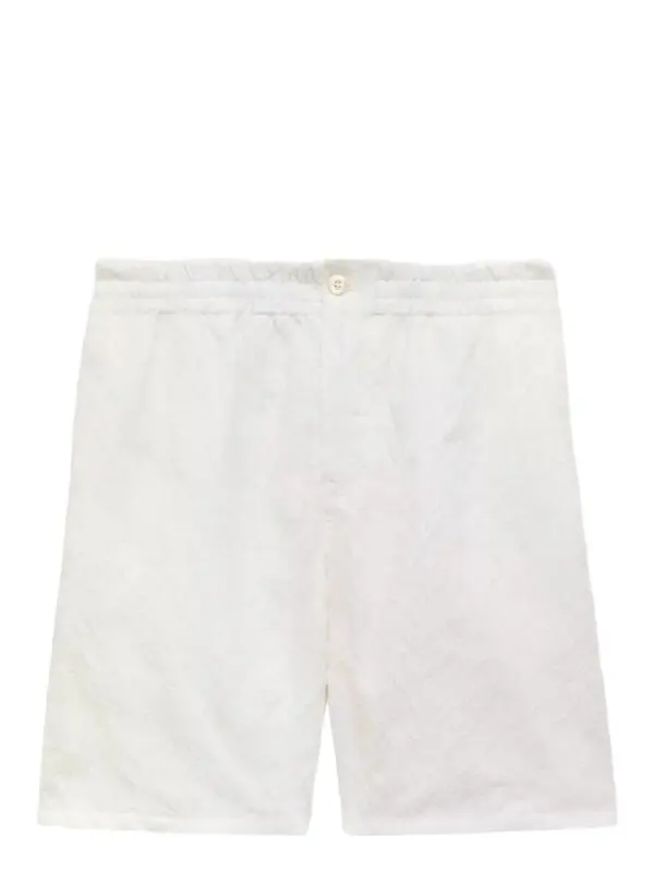 Kenzo Tiger Textured Shorts - White