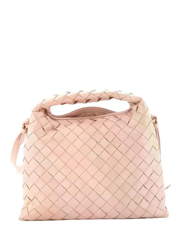Bottega Veneta Hop Top Handle Bag Intrecciato Nappa Mini Satchel - Pink
