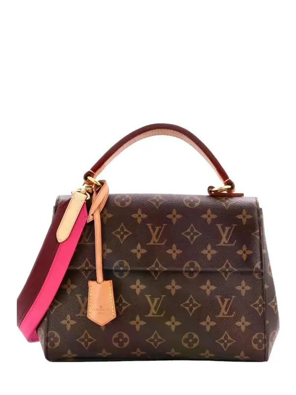 LOUIS VUITTON Cluny Top Handle Bb Satchel Monogram - Brown