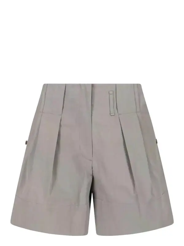 LOW CLASSIC Pleated Shorts - Grey