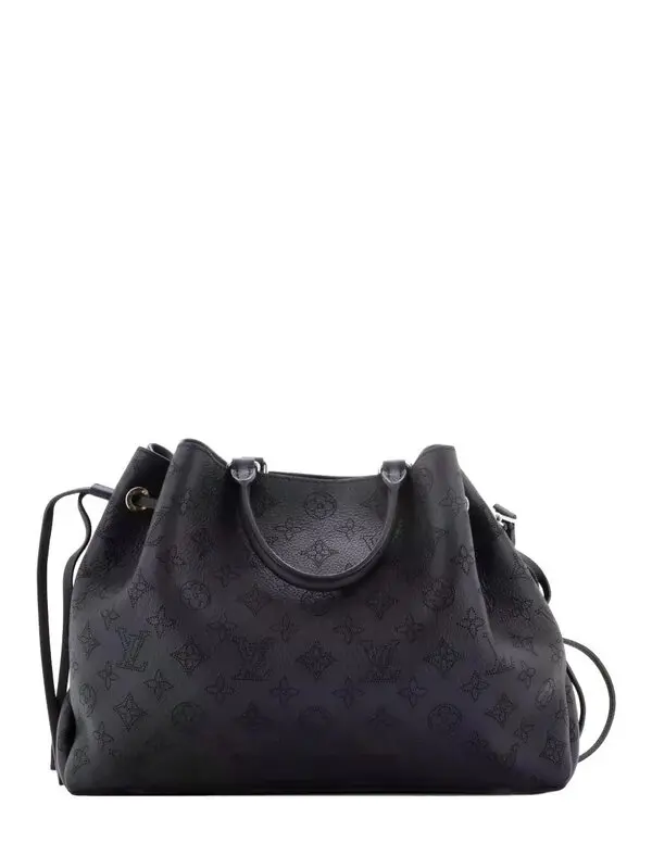 LOUIS VUITTON Bella Mahina Leather Tote Bag - Black
