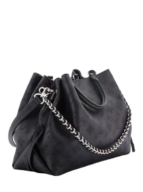 LOUIS VUITTON Bella Mahina Leather Tote Bag - Black