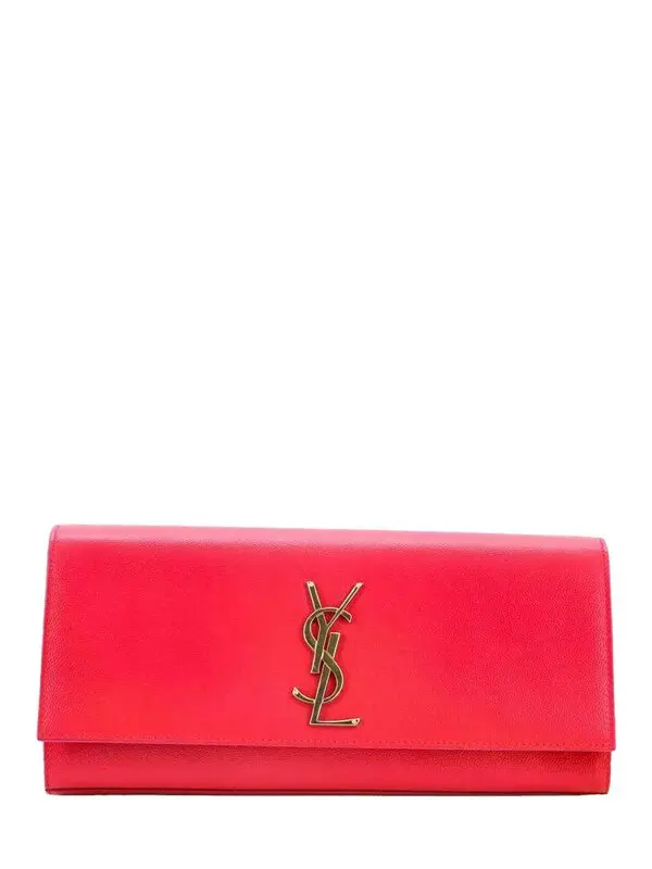 Saint Laurent Classic Monogram Long Clutch Bag - Pink
