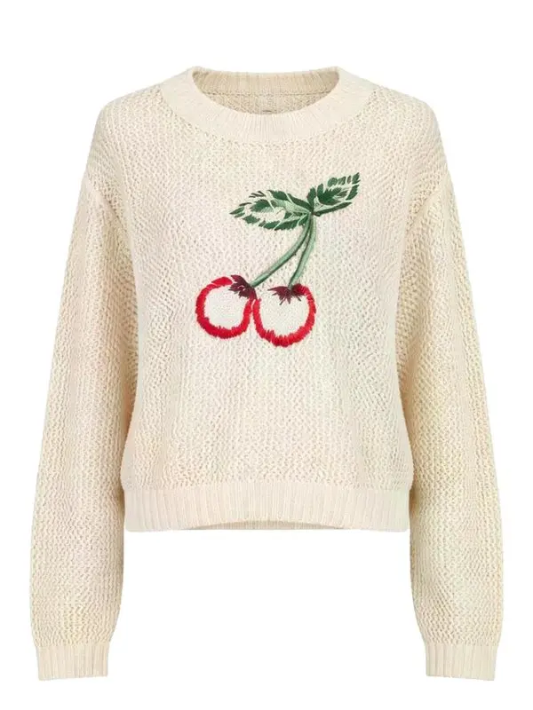 TWINSET Cherry Sweater - Neutrals