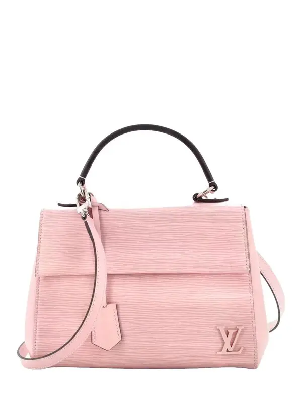 LOUIS VUITTON Cluny Top Handle Bag Epi Leather Mini Satchel - Pink