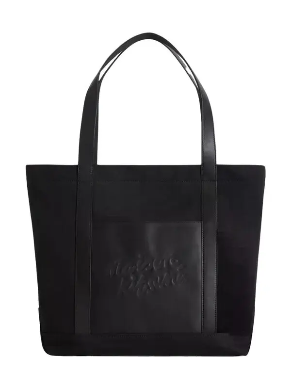 Maison Kitsuné Canvas Tote Bag - Black
