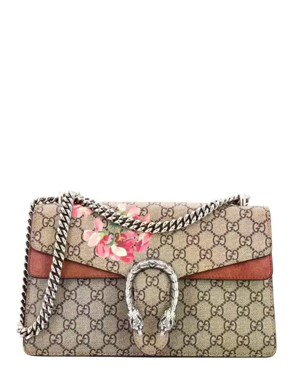 Gucci Dionysus Blooms Print Gg Coated Canvas Small Shoulder Bag - Brown