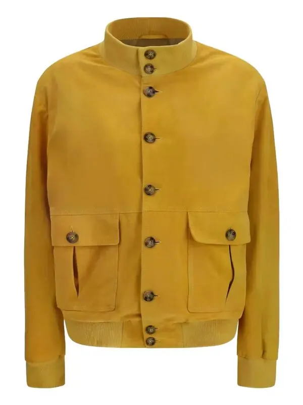 VALSTAR Button Patch Pocket Jacket - Yellow