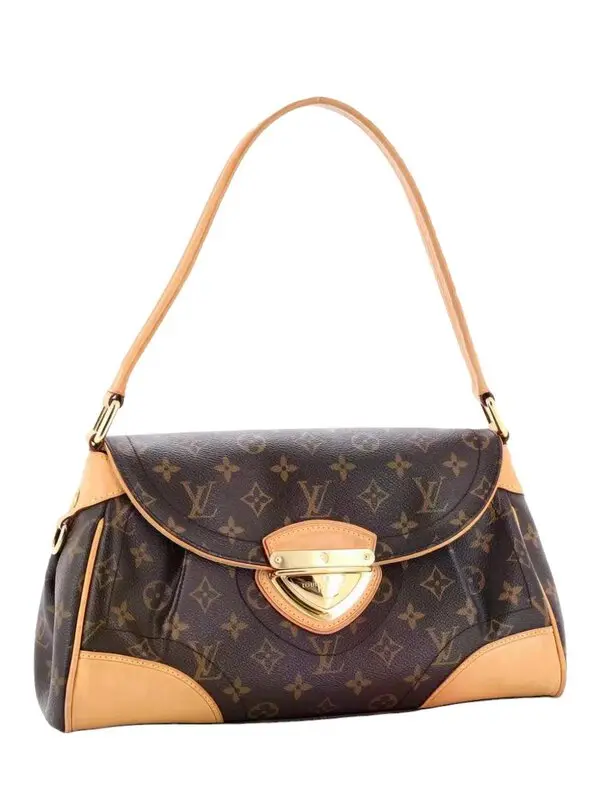 LOUIS VUITTON Beverly Handbag Monogram Canvas Mm Shoulder Bag - Brown