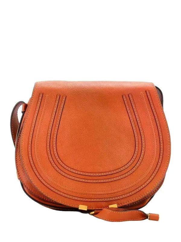 Chloé Marcie Leather Medium Crossbody Bag - Brown