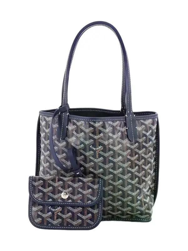 Goyard Anjou Reversible Tote Mini Satchel - Blue