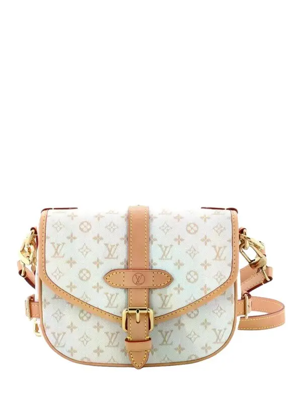 LOUIS VUITTON Saumur Handbag Mini Monogram Canvas Bb - White