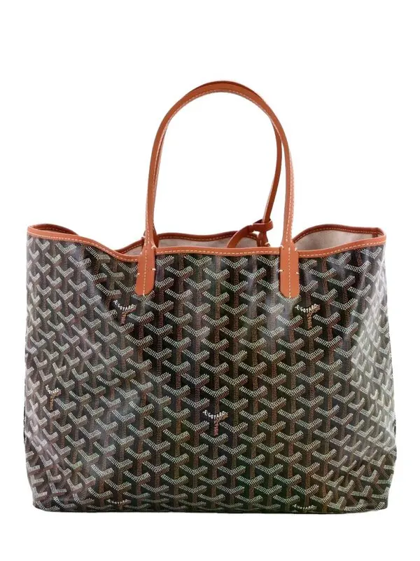 Goyard Saint Louis Coated Canvas Pm Tote Bag - Black