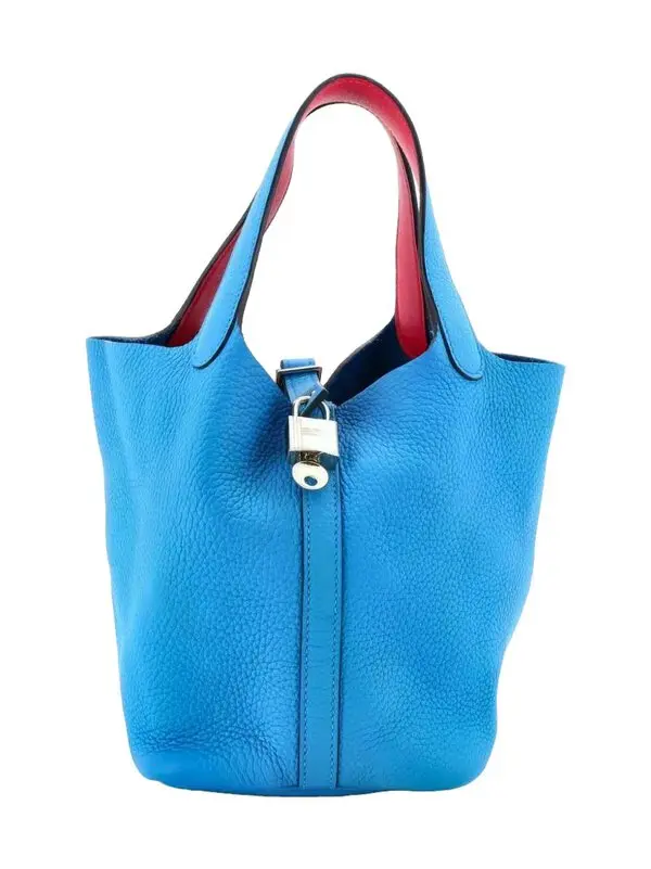 Hermès Picotin Lock Clemence Pm Tote Bag - Blue