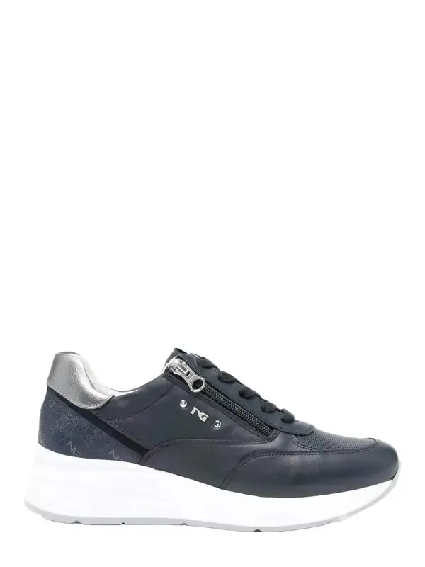 NEROGIARDINI Leather Sneakers - Blue