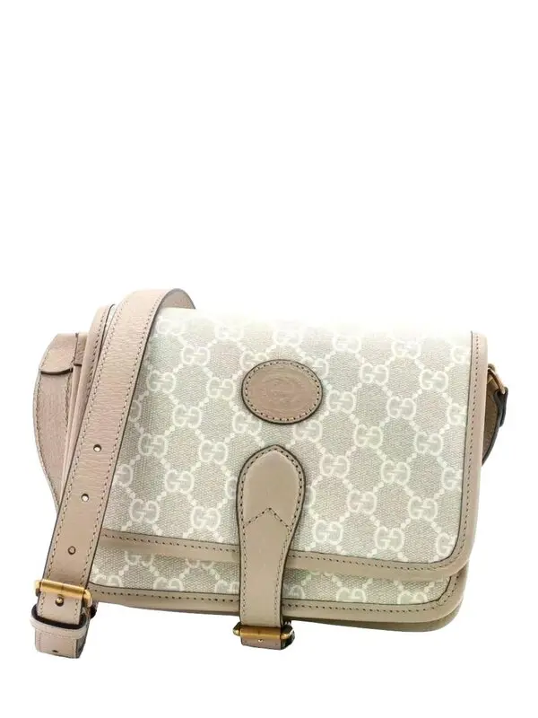 Gucci Interlocking G Patch Messenger Bag - Neutrals