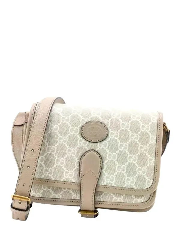Gucci Interlocking G Patch Messenger Bag - Neutrals