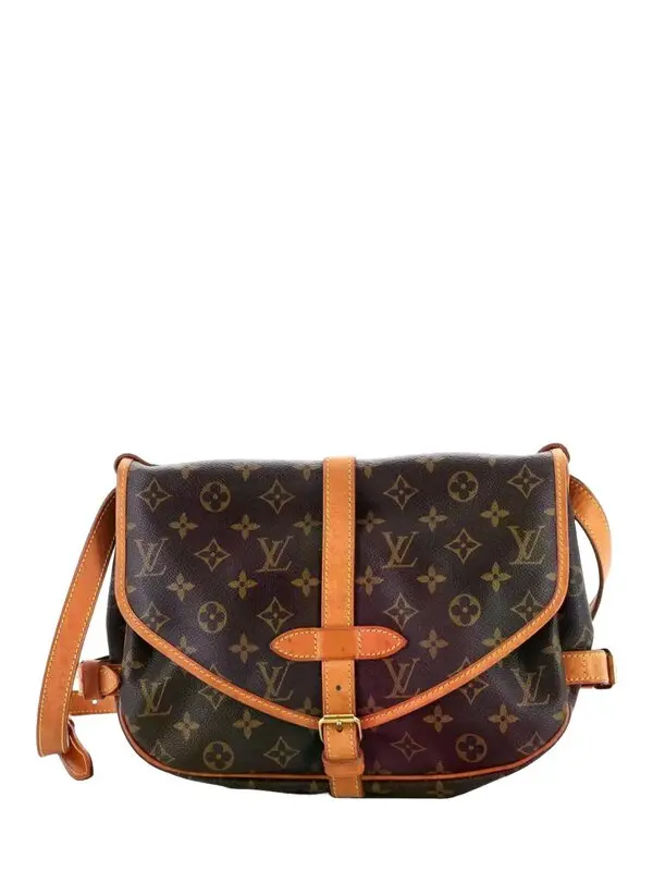 LOUIS VUITTON Saumur Handbag Monogram Canvas 30 - Brown