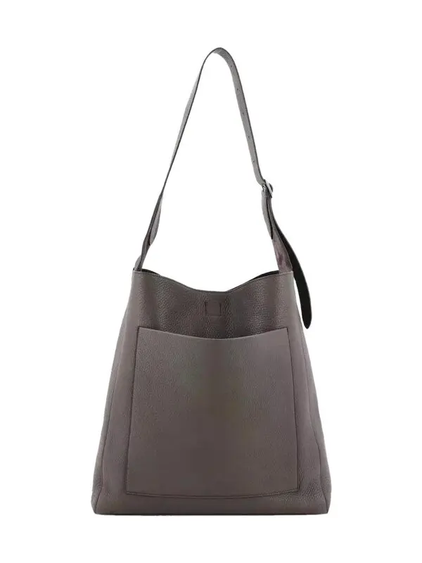 THE ROW Blake Hobo Leather Shoulder Bag - Brown