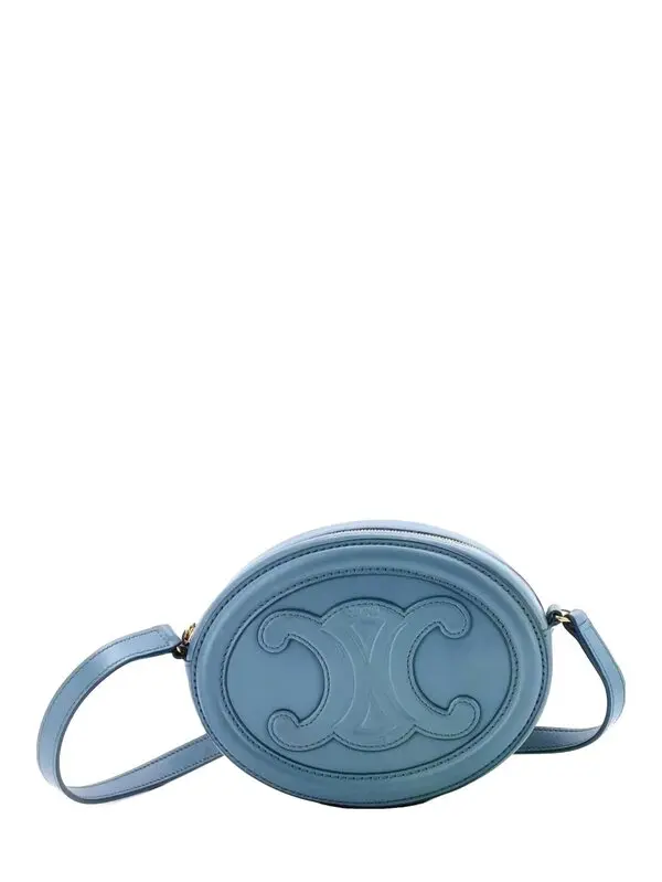 Celine Triomphe Oval Mini Crossbody Bag - Blue