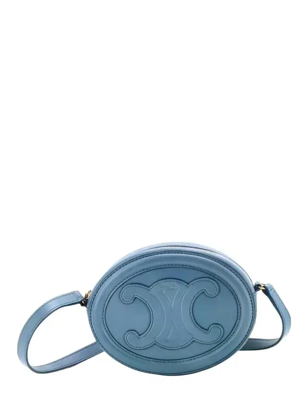 Celine Triomphe Oval Mini Crossbody Bag - Blue
