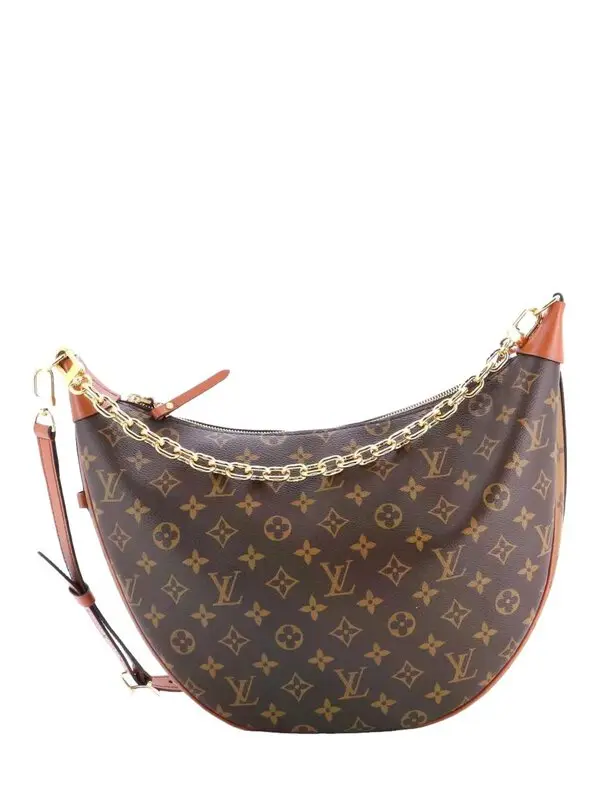 LOUIS VUITTON Loop Reverse Monogram Canvas Hobo Bag - Brown