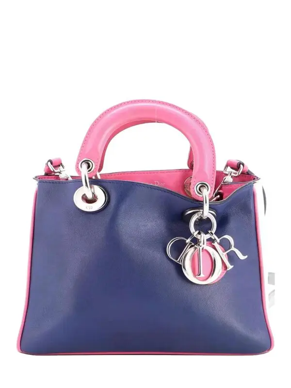 Dior Diorissimo Smooth Calfskin Mini Satchel - Blue