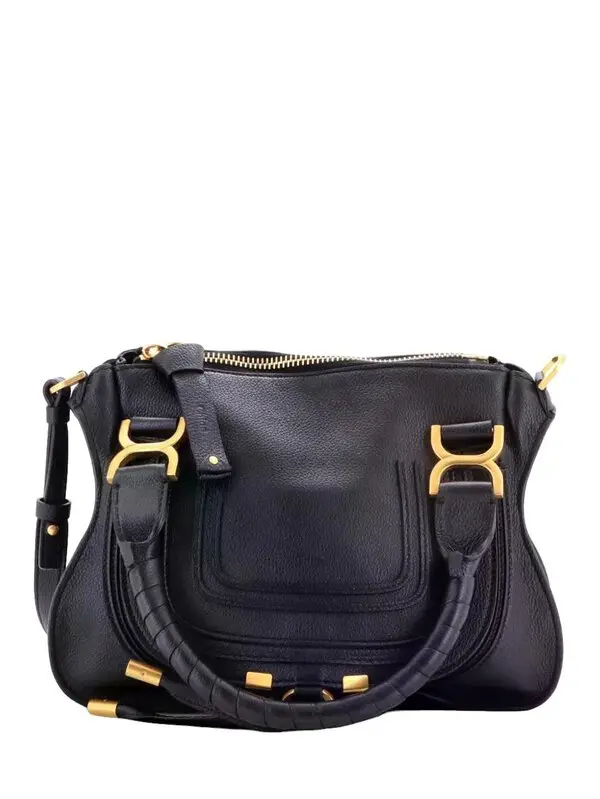 Chloé Marcie Leather Small Satchel - Black