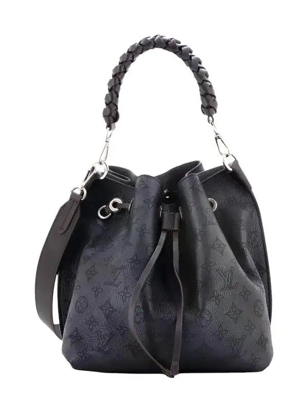 LOUIS VUITTON Muria Mahina Leather Bucket Bag - Black