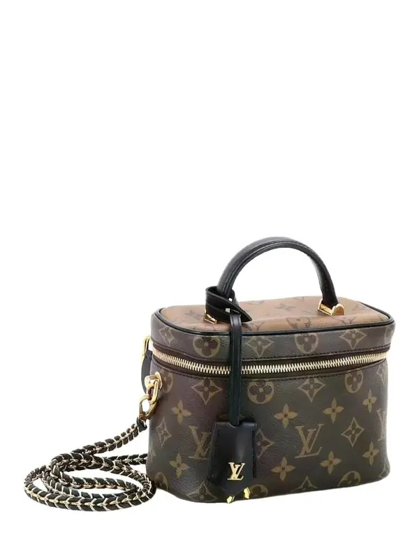 LOUIS VUITTON Vanity Handbag Reverse Monogram Canvas Pm - Brown
