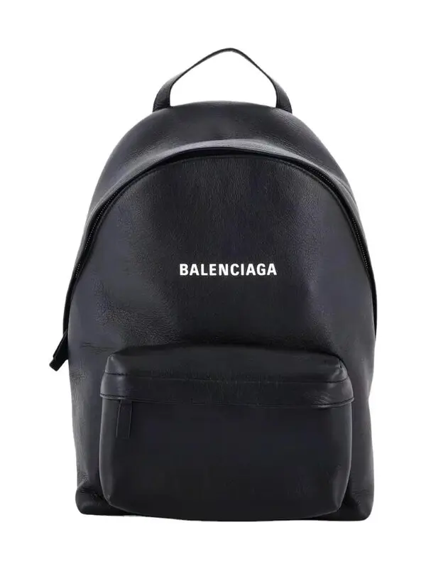 Balenciaga Everyday Leather Small Backpack - Black