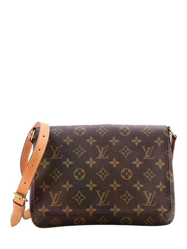 LOUIS VUITTON Musette Tango Handbag Monogram Canvas - Brown