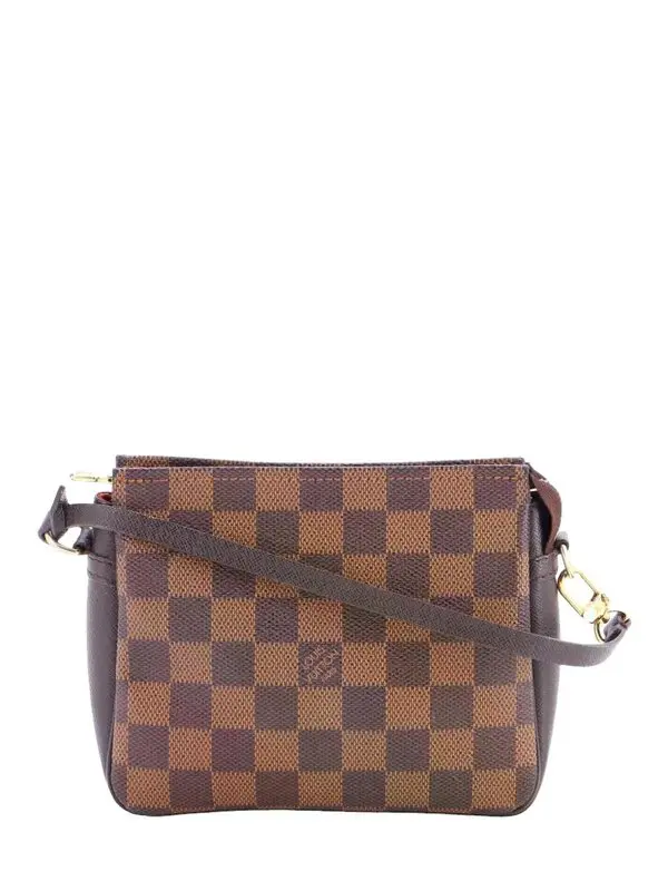 LOUIS VUITTON Trousse Make Up Bag Damier Pouch - Brown