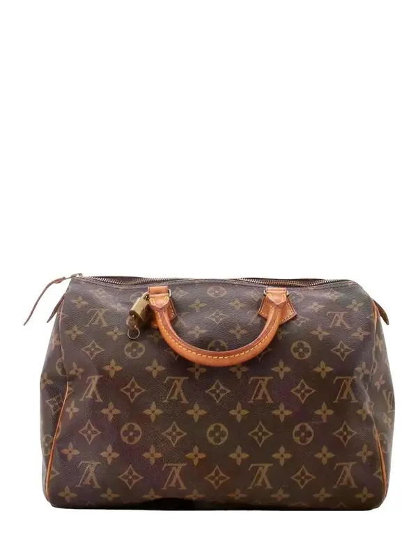 LOUIS VUITTON Speedy Handbag Monogram Canvas 30 - Brown