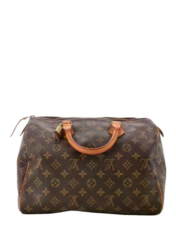 LOUIS VUITTON Speedy Handbag Monogram Canvas 30 - Brown