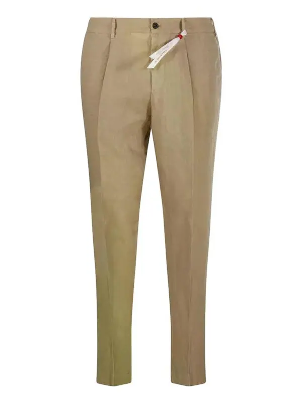 SANTANIELLO Irno Pleated Trousers - Neutrals