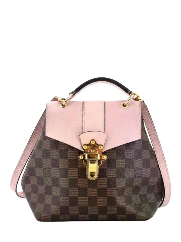 LOUIS VUITTON Clapton Damier And Leather Backpack - Brown