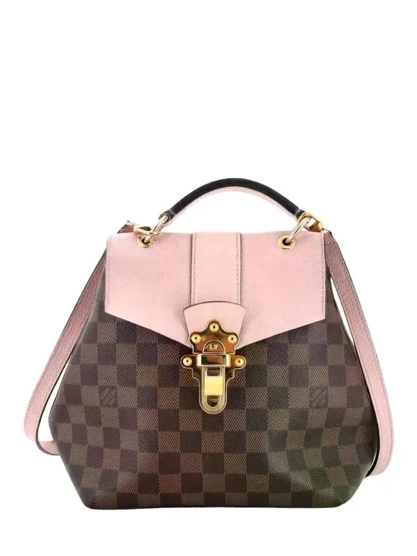 LOUIS VUITTON Clapton Damier And Leather Backpack - Brown