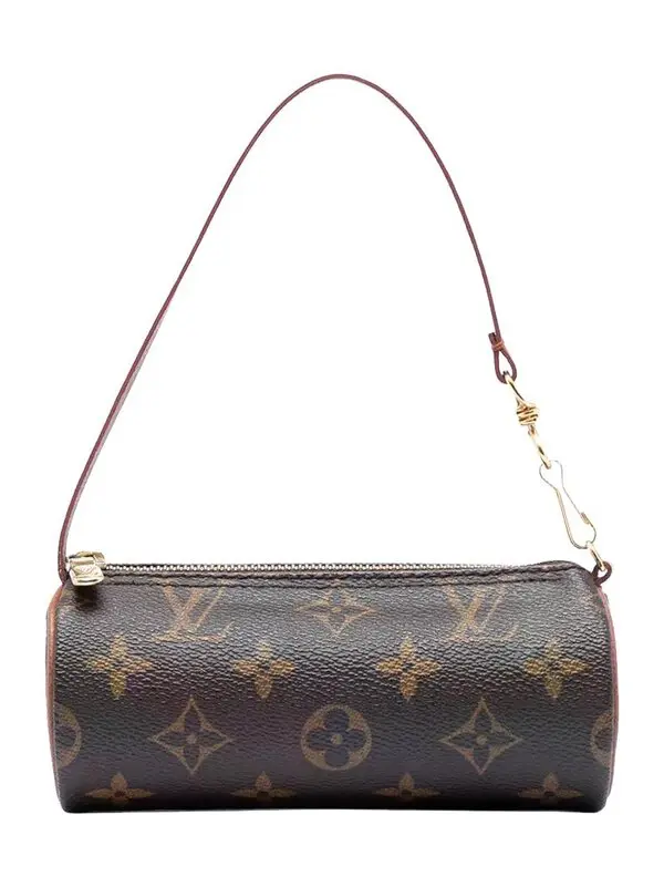 LOUIS VUITTON 1990-2010 Monogram Papillon Pochette Handbag - Brown