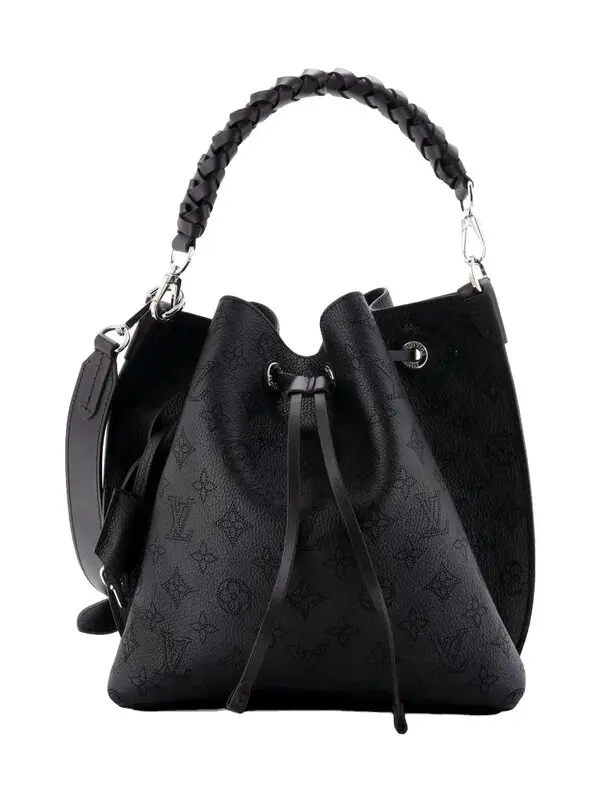LOUIS VUITTON Muria Mahina Leather Bucket Bag - Black